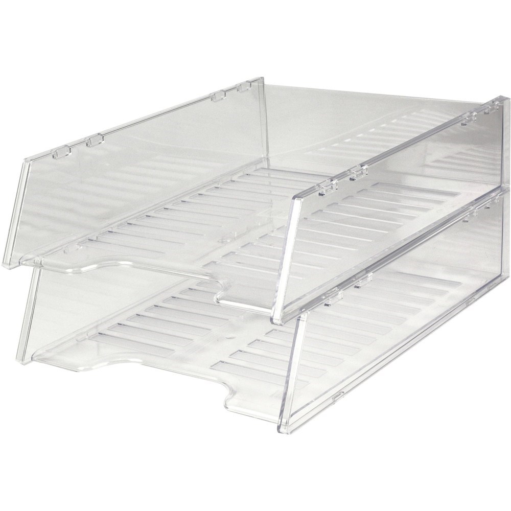 Desk Top Accessories - Italplast Document Tray Multifit Clear - Top ...